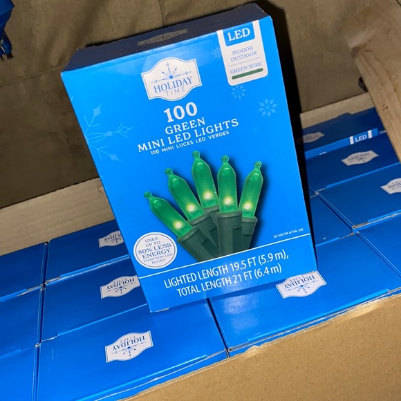 Holiday Time | Other | 9 Boxes Of Holiday Time Brand 10 Green Mini Led ...
